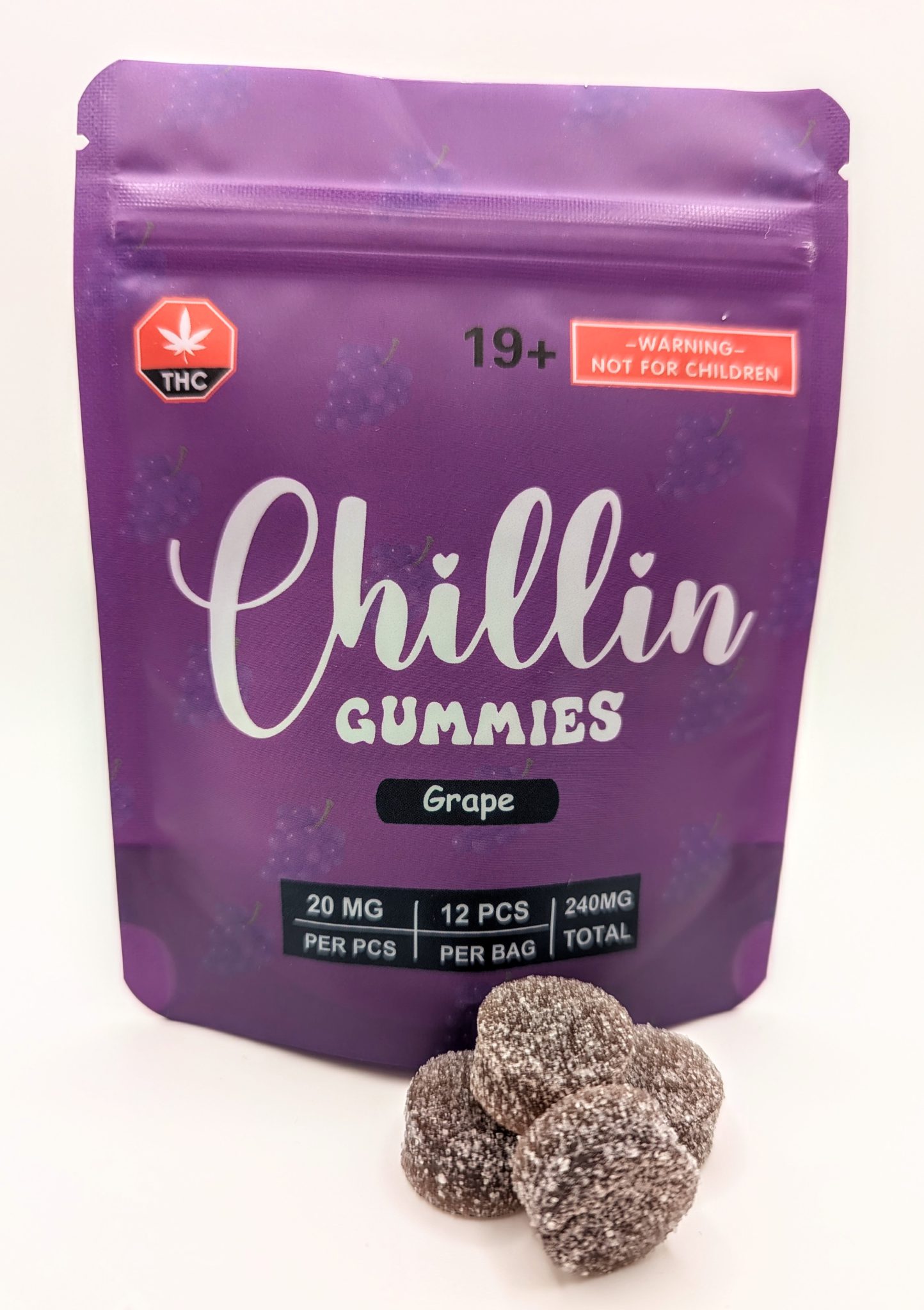 Buy Chillin Gummies Edible 'Single Flavour' 240mg (12 pcs x 20mg ...